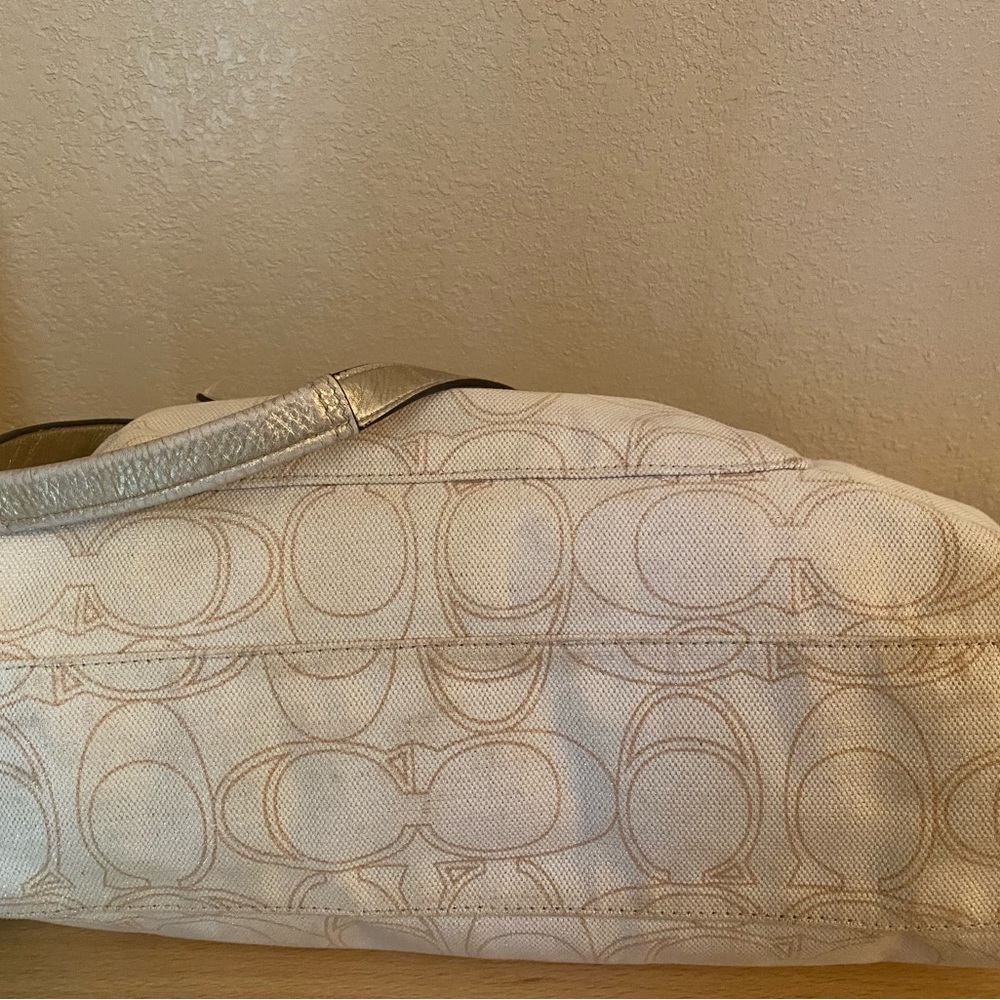 Guc Coach Cream&Gold Tote - Gem